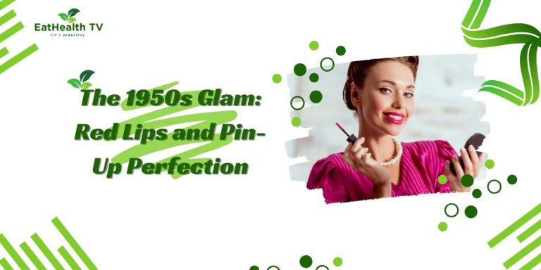 The 1950s Glam: Red Lips and Pin-Up Perfection